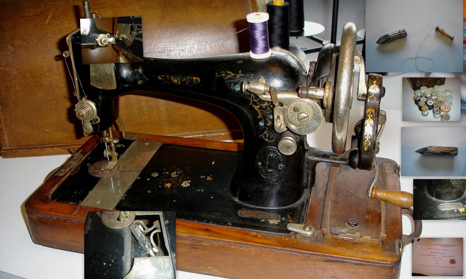 Naaiatelier Kathleen: Oude singer naaimachine