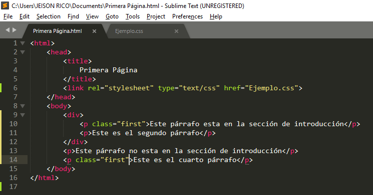 Reglas y selectores de CSS