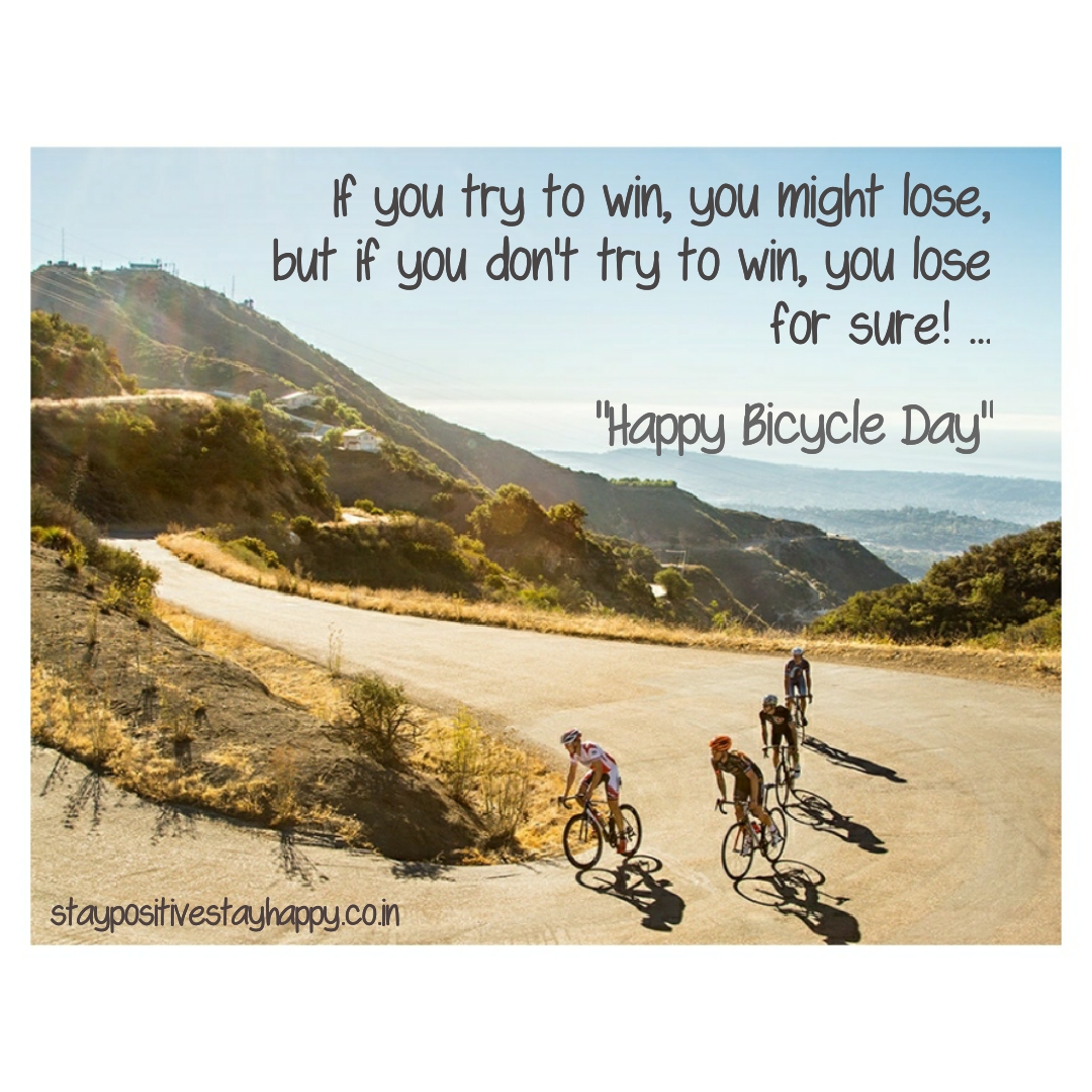 Inspirational quotes for World Bicycle Day