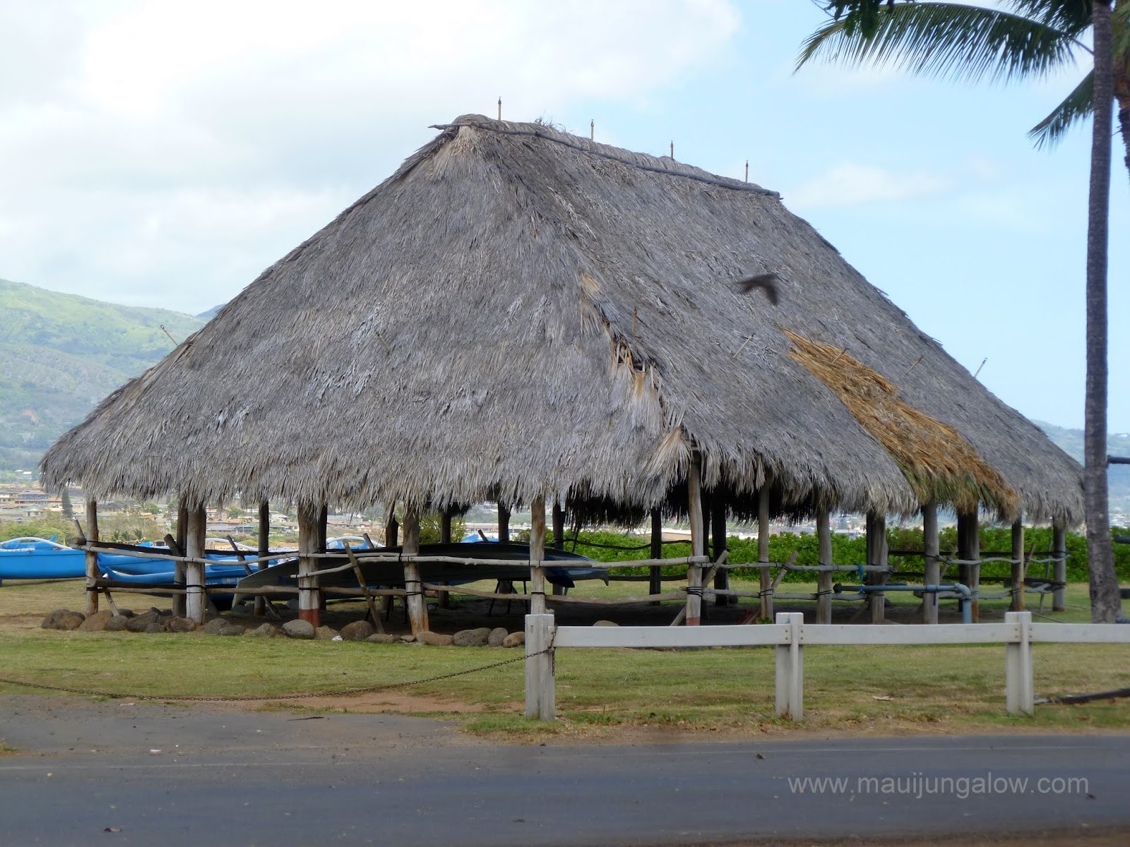 Maui Jungalow: G is for Grass Shacks and Grass Skirts