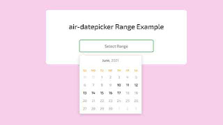 Awesome Datepicker Examples with Source Code