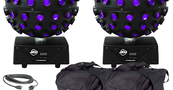 Chicago DJ Lights : American DJ Starburst DJ Duo Bundle