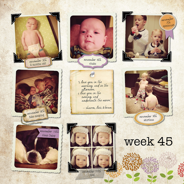 more than 9 to 5...my life as "Mom": The Wednesday One: Week 45