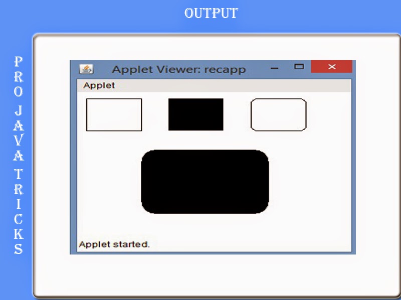 How To Draw A Rectangles In Applet ~ Projavatricks