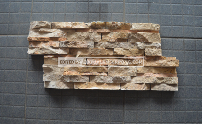 Wall Clading Kuning Yang Mewah - JUAL BATU ALAM TERLENGKAP DIJAKARTA