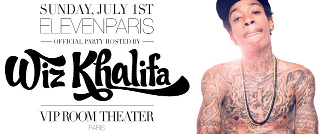 Soirée Eleven Paris avec Wiz Khalifa au VIP Room = it was so cool ...