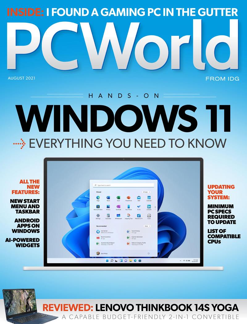 PC World August 2021. Windows 11 | FreeLibros