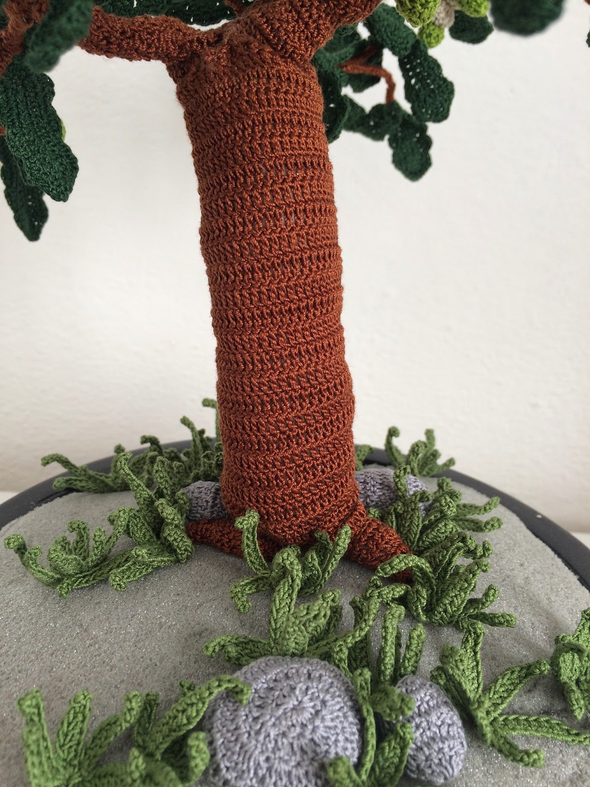 How to crochet an Oak Bonsai