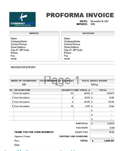 PI Proforma Invoice Sheet Of Garments Industry Garments Academy PI Proforma Invoice Sheet Of Garments Industry Garments Academy