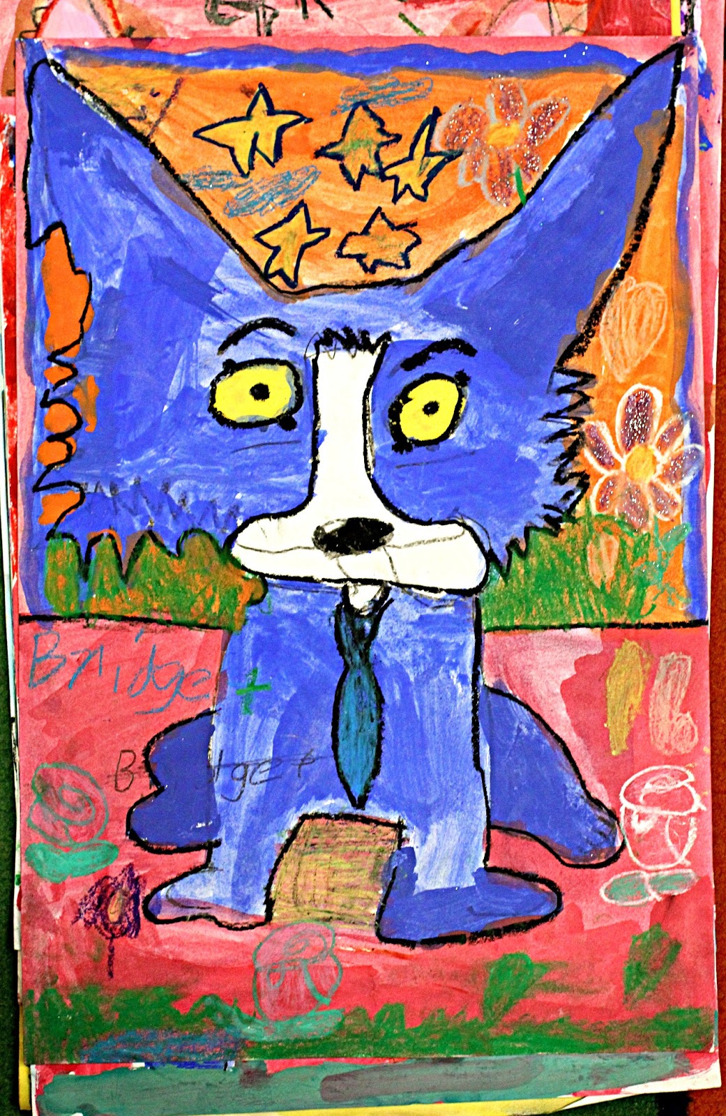 smART Class: Blue Dog Inspired Animals!!!!