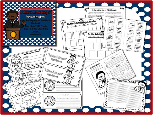 Lucky in Learning: Martin Luther King Jr. Mini Pack & A Freebie