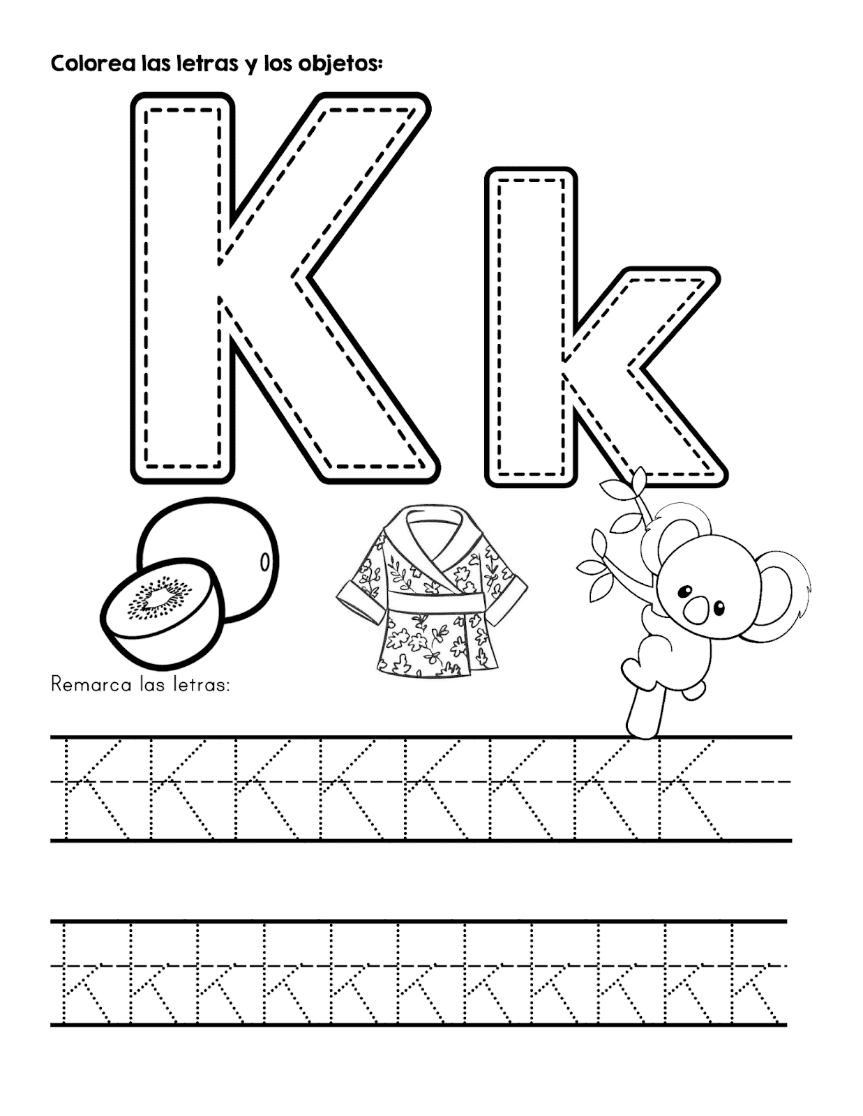 Abecedario para colorear | Materiales Educativos para Maestras