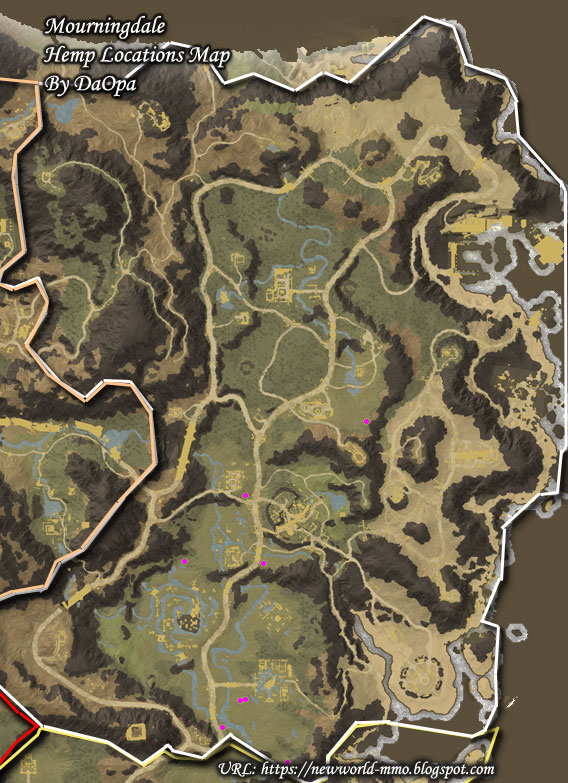New World: Mourningdale hemp map