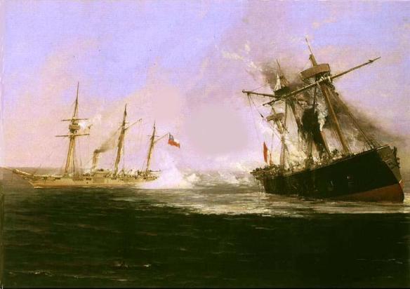FDRA - Fuerza Naval: Guerra naval en Latinoamérica entre 1858-1870
