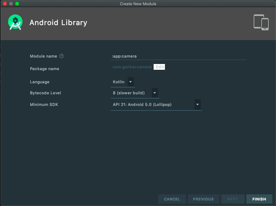 Add a Module to an Android Project