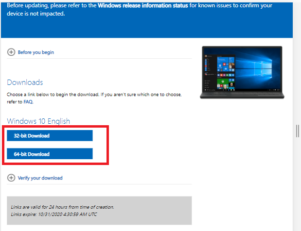 How to Download Windows 10 ISO file from Microsoft | QTitHow.com