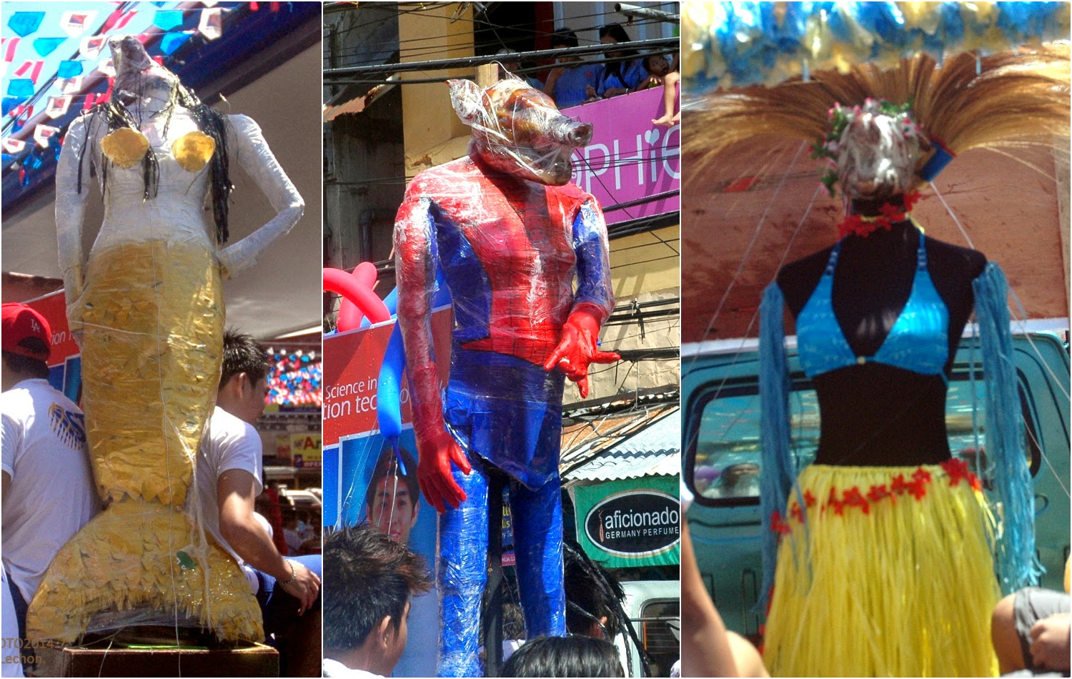 Naquem.: 'Wet & Wild' Parada ng mga Lechon in Balayan, Batangas