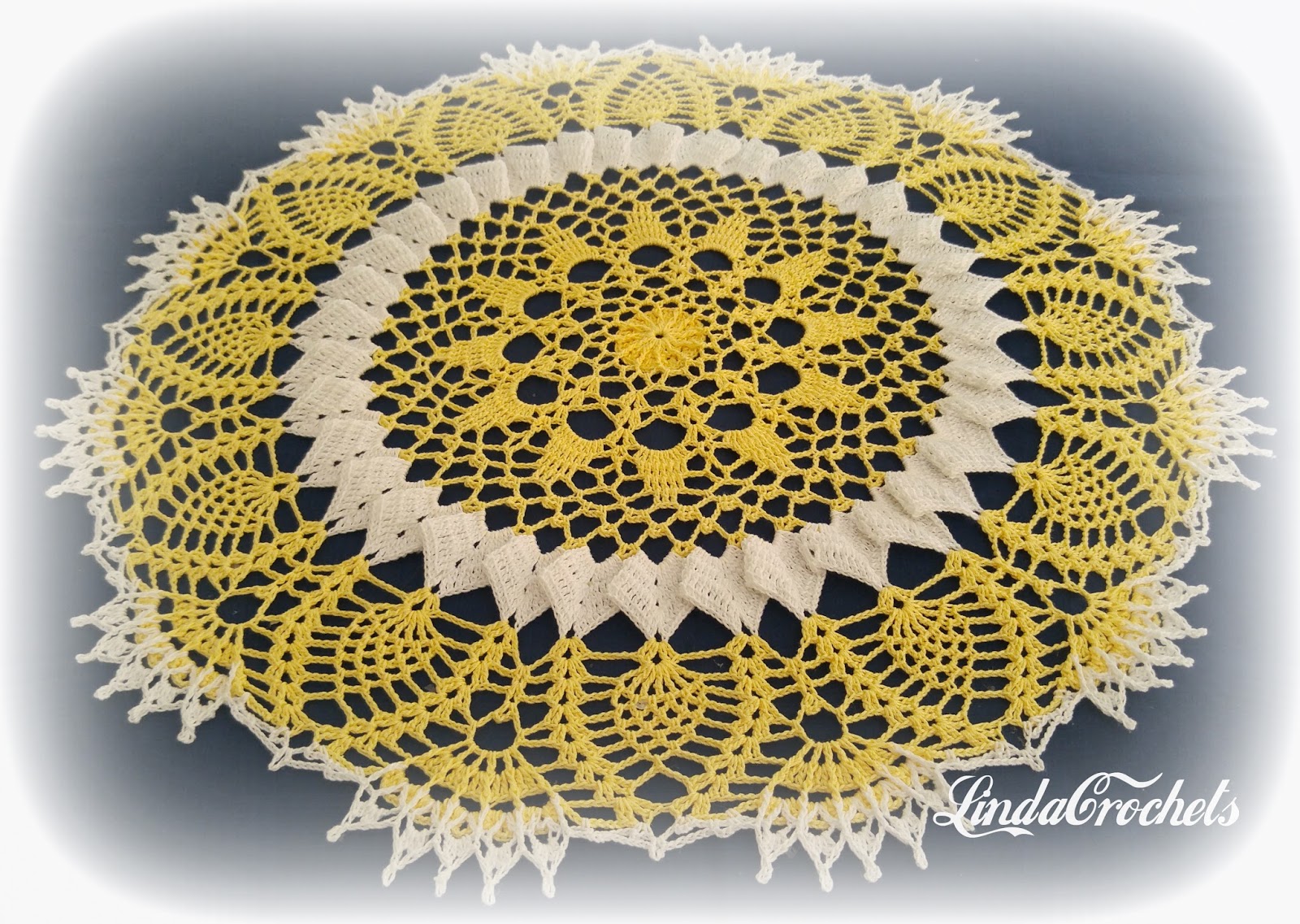 Linda Crochets: Sunshine Lace Doily