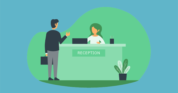 Inspirational Reception Ideas For Your Office Or Business - Happy Visitor