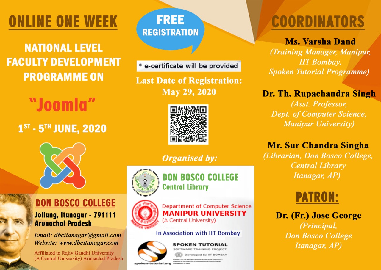 Don Bosco College - Central Library - Itanagar - Arunachal Pradesh: Online One Week National ...