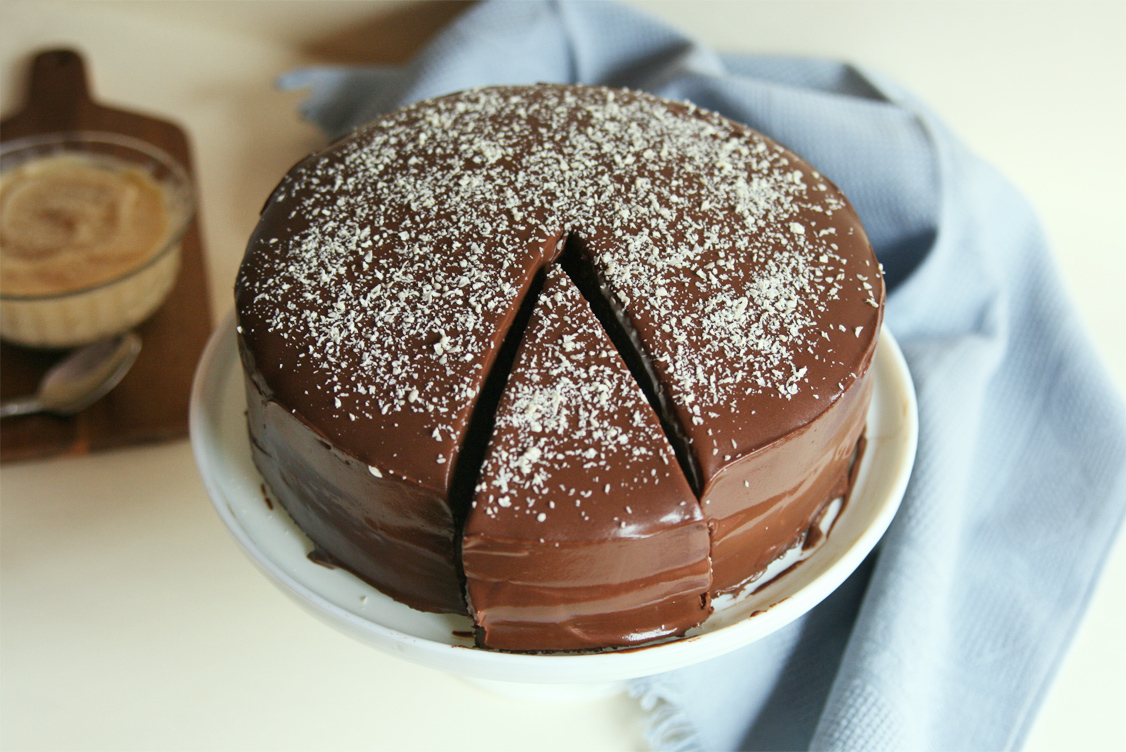 Chocolate Boston Cream Cake
