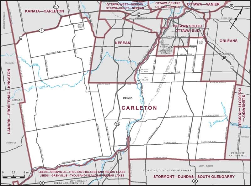 Canadian Federal Riding of the Day: Carleton (Ontario) 58/338