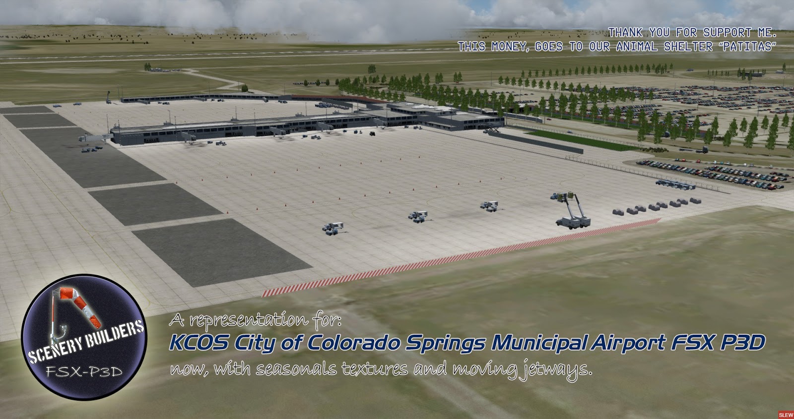 FSX, P3D, MSFS scenerybuilders.: KCOS City of Colorado Springs ...