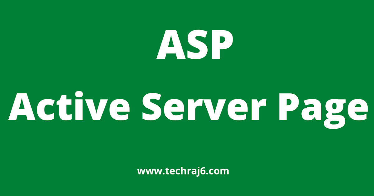 ASP full form, What is the full form of ASP