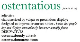 daybyday: O for Ostentatious