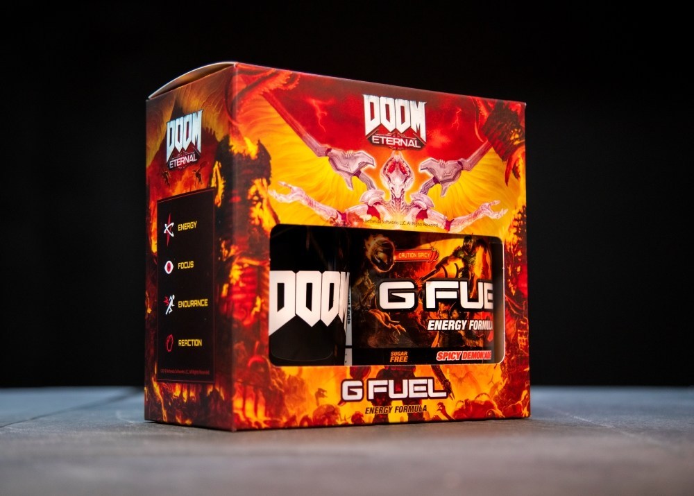 Raze Hell with the New DOOM Eternal-Inspired G FUEL Spicy Demon'ade ...