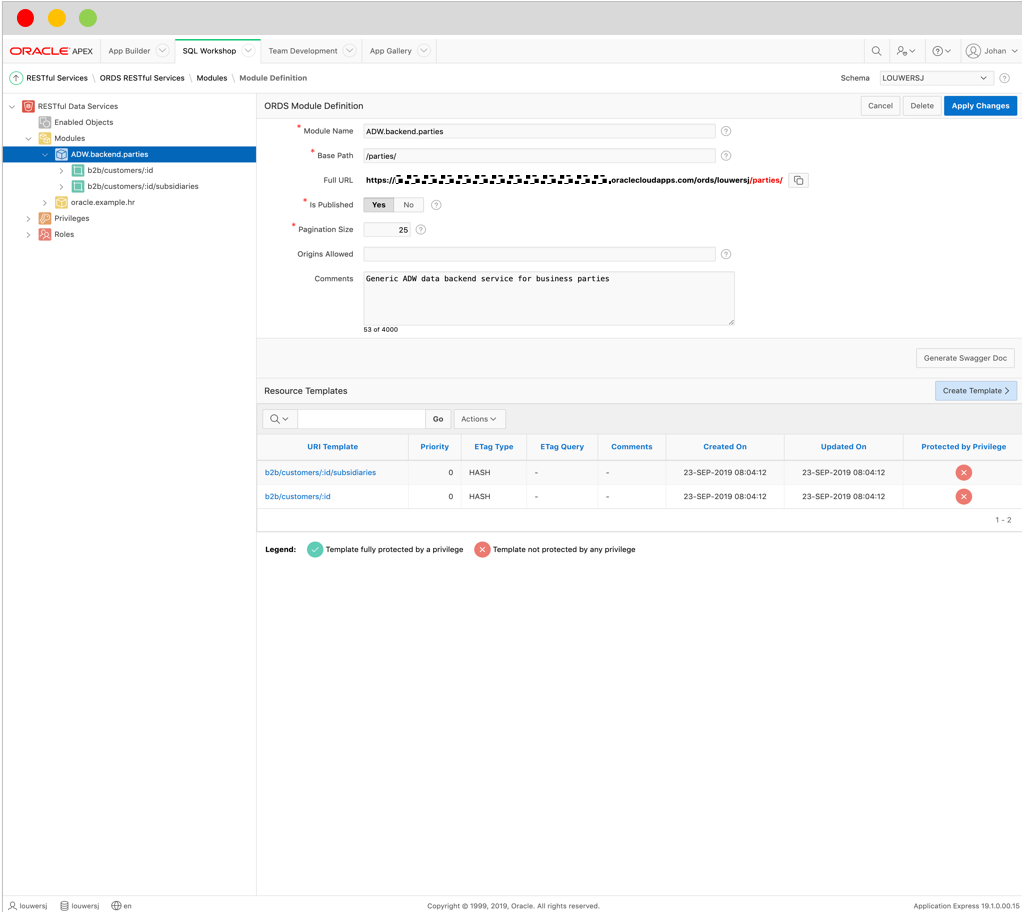 Johan Louwers - Tech blog: Create REST endpoint in Oracle Autonomous ...