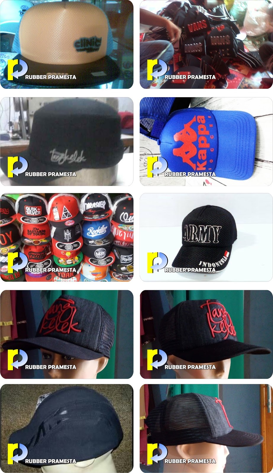 Topi aksesoris gaul bandung, topi bali, topi baret, topi baseball polos ...