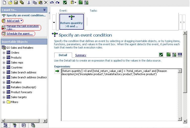 IBM Cognos Event Studio