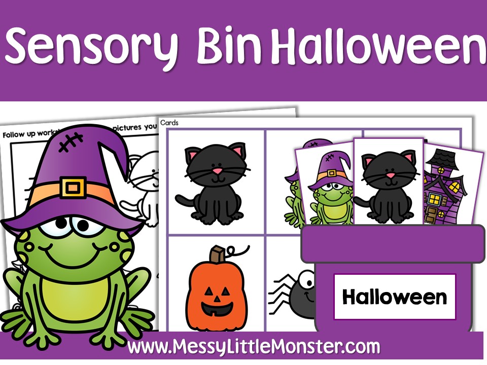 Halloween Sensory Bin - Messy Little Monster