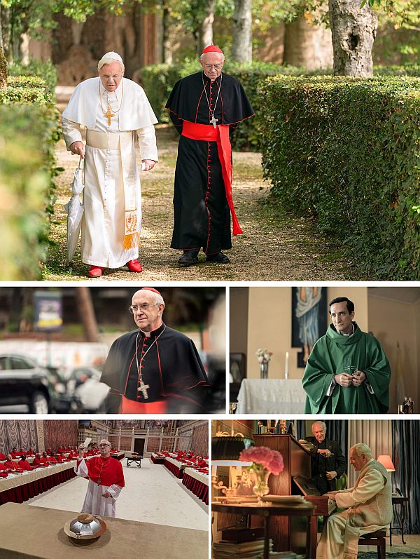 Ο Jonathan Pryce από την άλλη, υποδύεται τον νυν Πάπα Φραγκίσκο ...