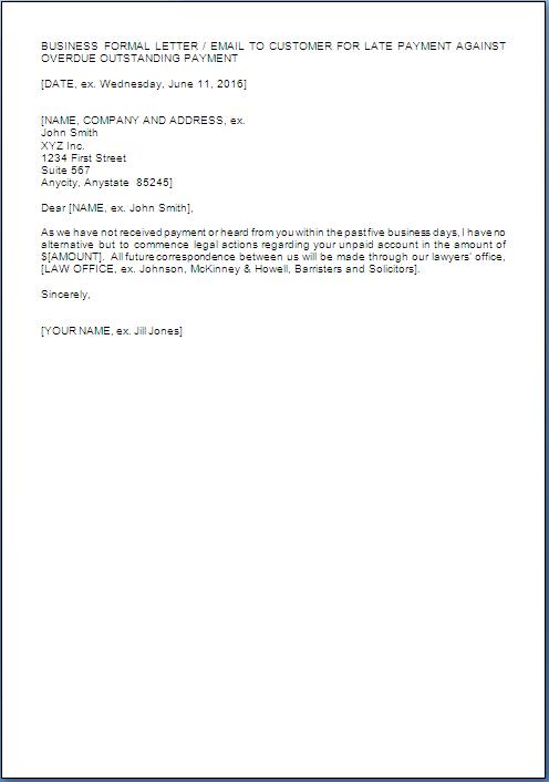 Final Letter Before Legal Action