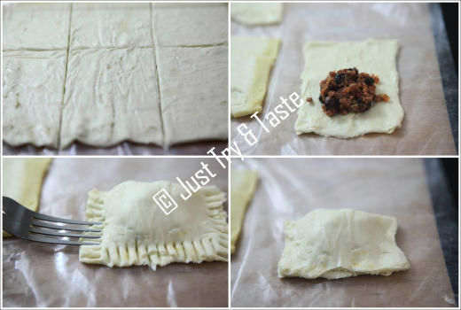 Resep Pastel Isi Daging Cincang & Kacang Merah dari Puff Pastry Instan ...