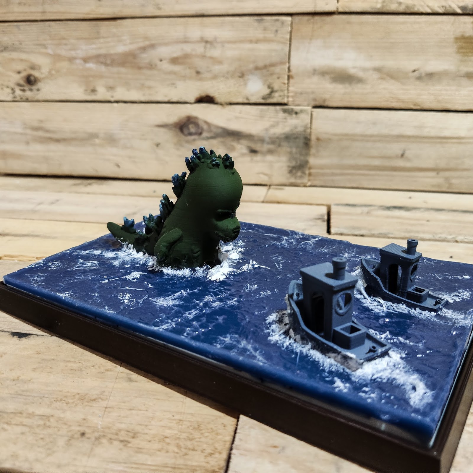 Mini Godzilla Diorama | The3Dprinting 3D print Dioramas, Models and Props