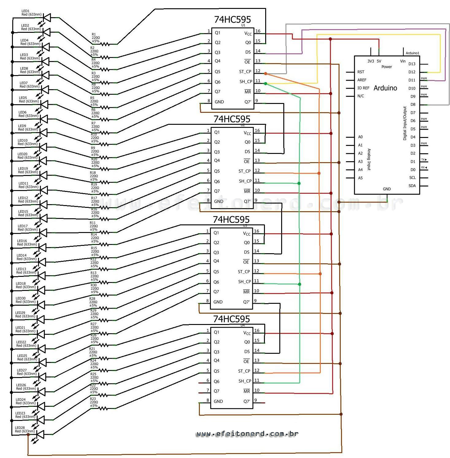 Efeitonerd Arduino Esp32 Attiny85 Ampliar Saídas Do Arduino 6581