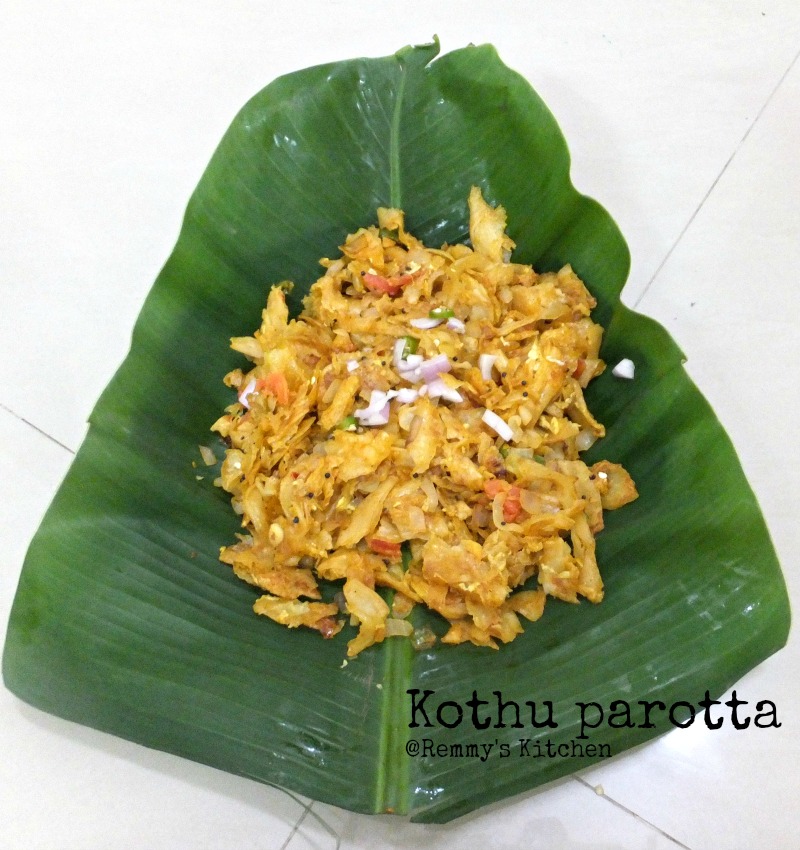 Remmy's Kitchen: Kothu parotta / Muttai kothu parotta / Minced parotta ...