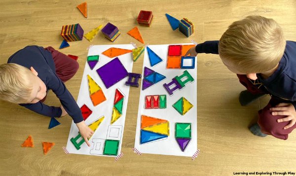 Learning and Exploring Through Play: DIY Magnetic Tile Puzzles