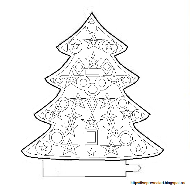 BRAD din hartie de ornat - gradinita :: Fise de lucru - gradinita si scoala