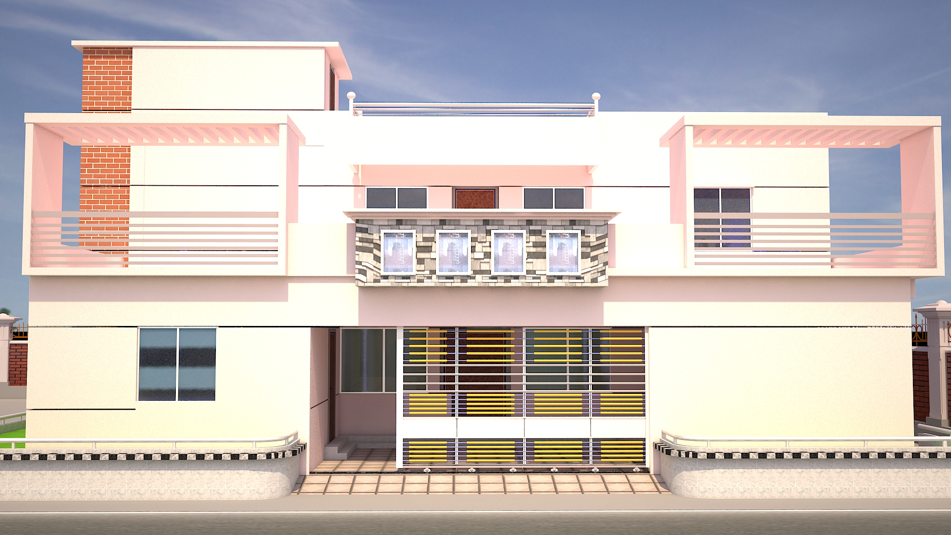 Duplex House Designs with plans - First Floor Plan - House Plans and ...