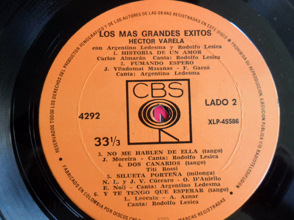 EL TANGO SHOP- THE TANGO COLLECTOR'S SHOP-MUSIC BY MAIL: HECTOR VARELA:LOS MAS GRANDES EXITOS ...