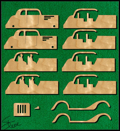 Scrollsaw Workshop: Old Car City Diorama Scroll Saw Pattern.