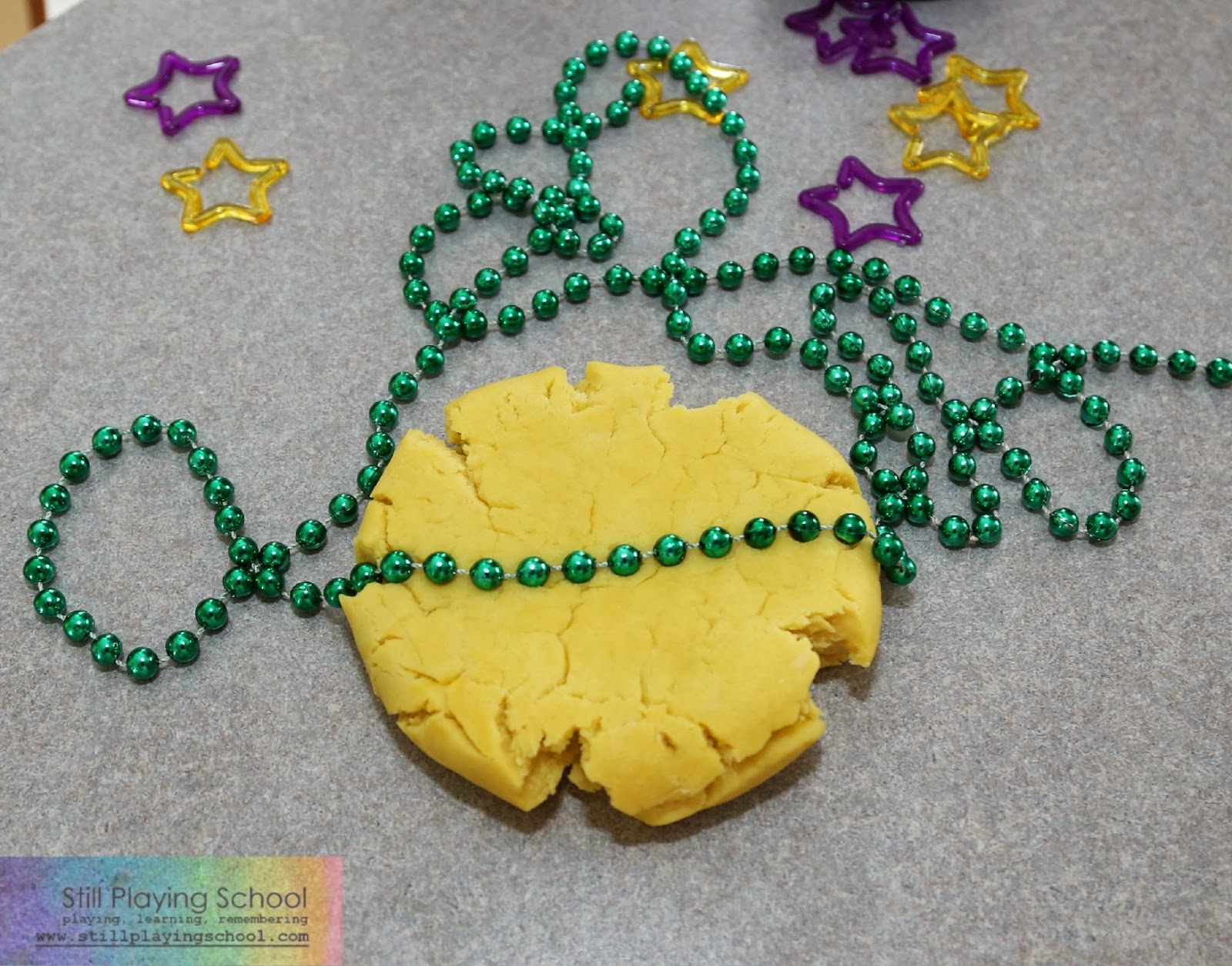 Mardi Gras Play Dough | Still Playing School