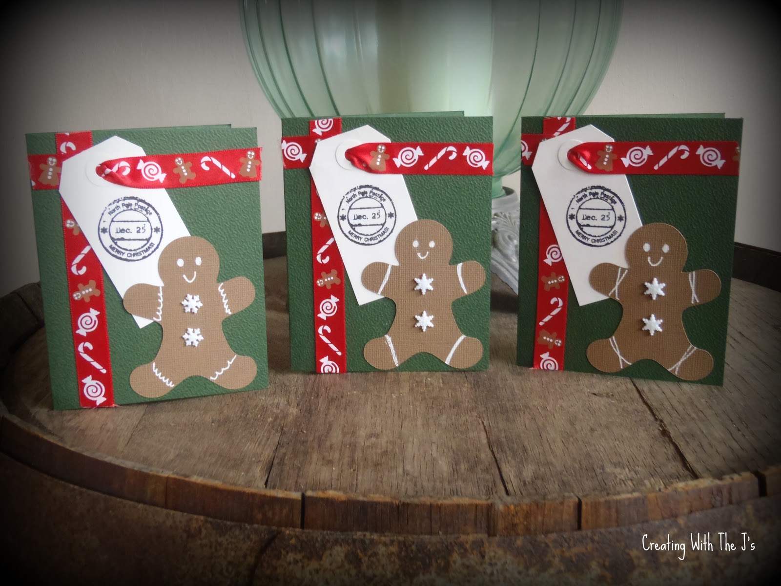 Creating With The J's: Gingerbread Man Christmas Cards