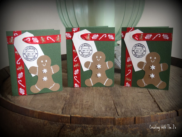 Creating With The J's: Gingerbread Man Christmas Cards