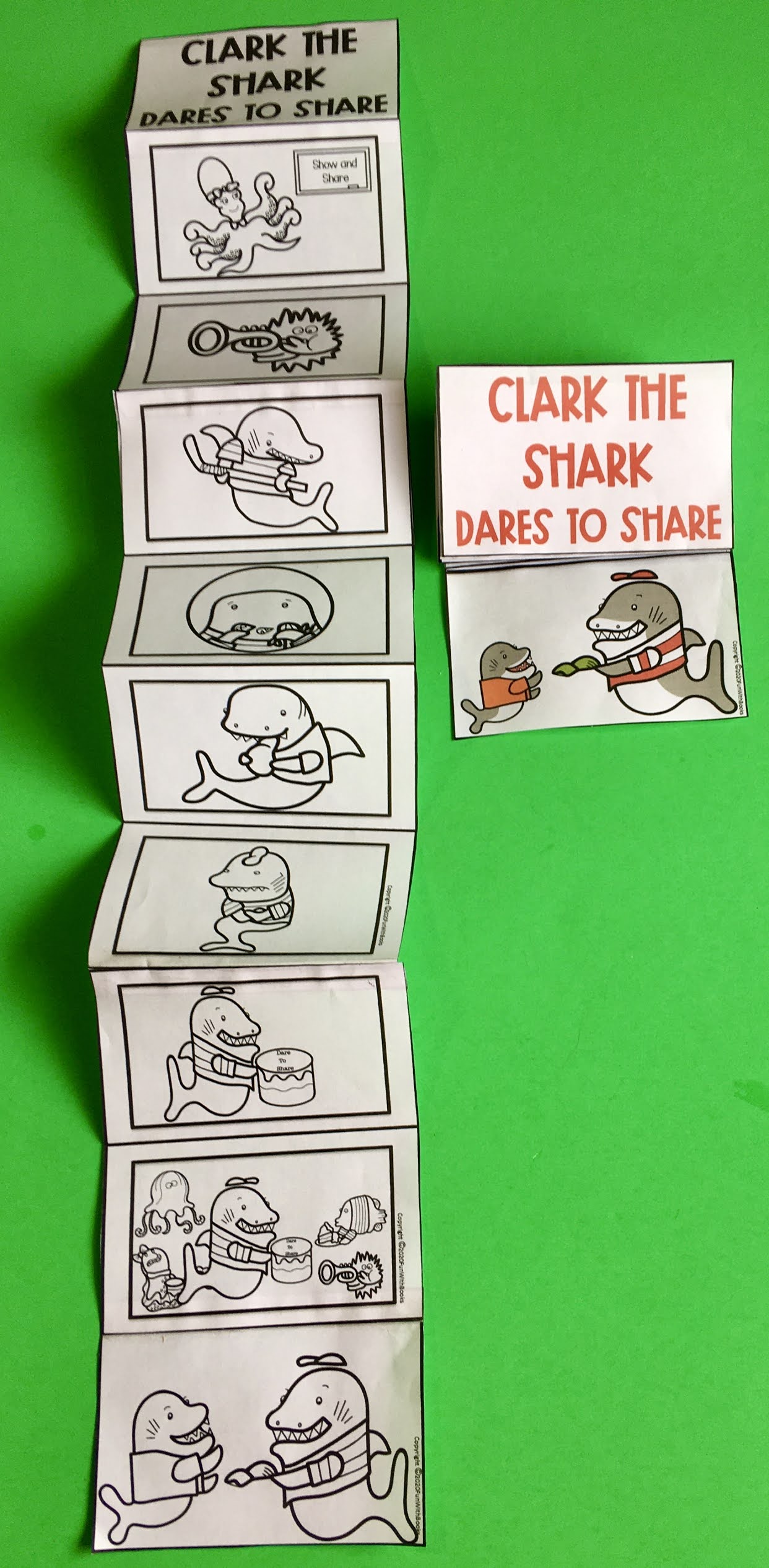 Clark the Shark DARES TO SHARE SEQUENCING ~ Book Units by Lynn