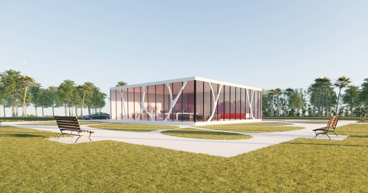 Leonardo Glass Cube Rendering in Enscape 2.6 - TEST.CADNEEDS